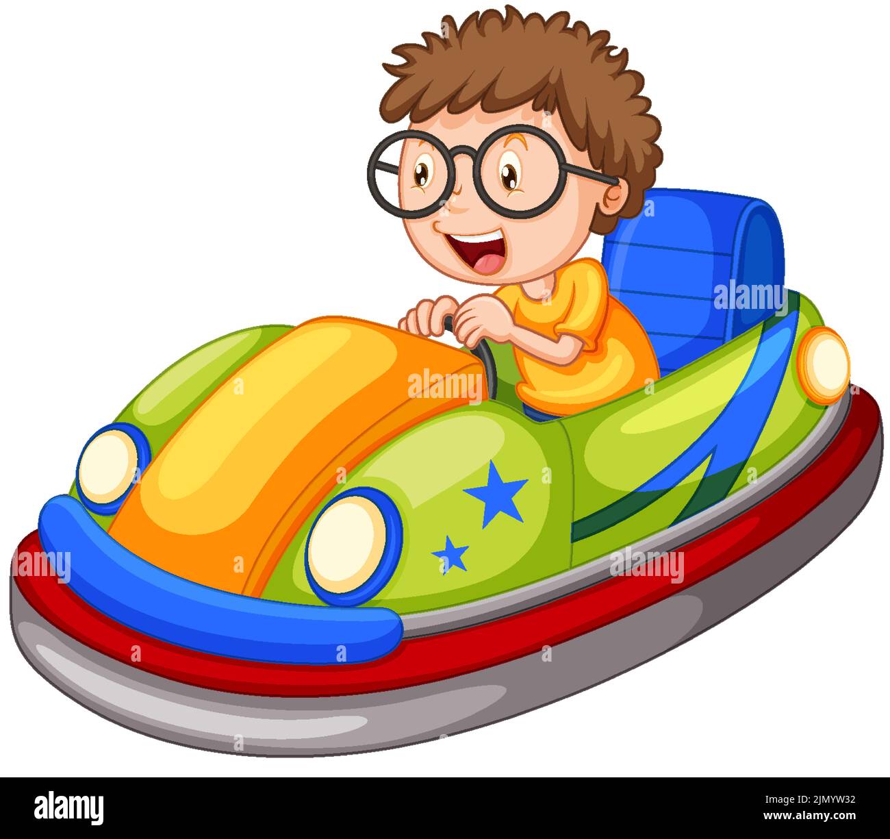 Children driving cars Stock Vector Images - Alamy