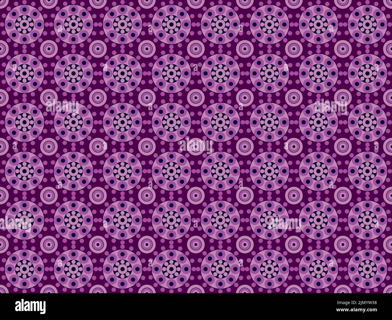 purple circles seamless pattern background wallpaper design Stock Photo ...