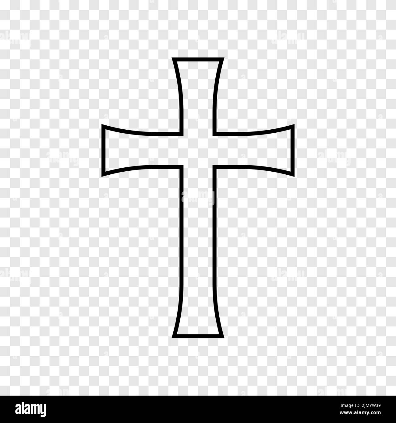 Christian cross icon simple design Stock Vector Image & Art - Alamy