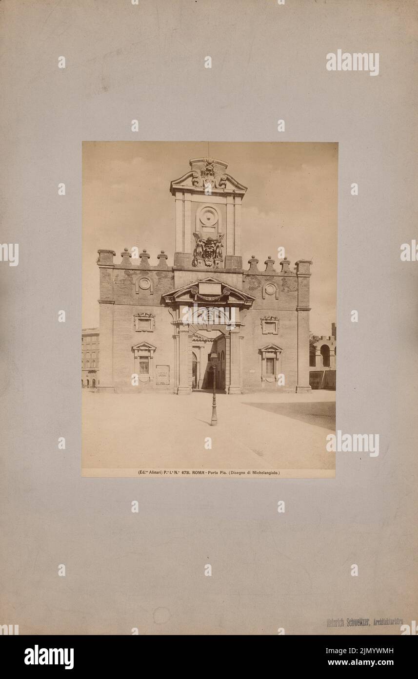 Michelangelo Buonarroti (1475-1564), Porta Pia, Rome (without Dat ...