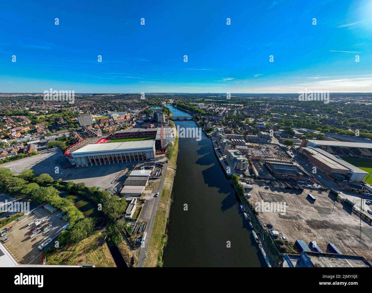 Aerial shot of football ground hi-res stock photography and images - Alamy