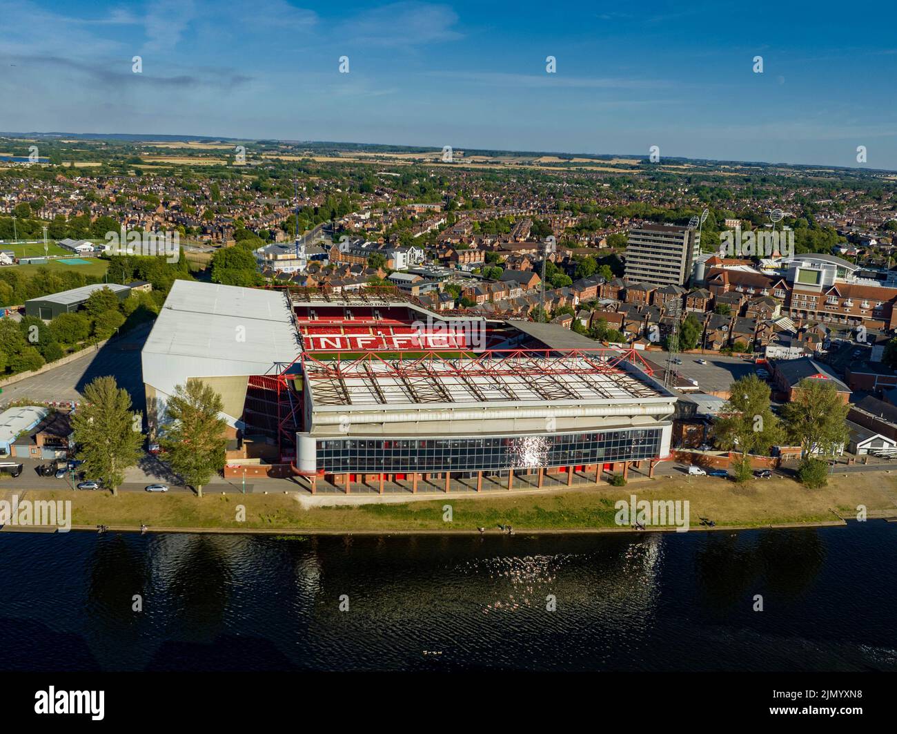 Nottingham Forrest The City Count and Meadow Lane Notts County From the ...