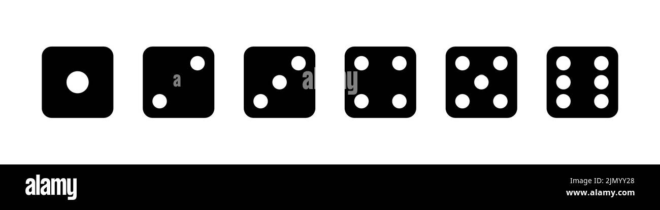 Game dice icon set simple design Stock Vector Image & Art - Alamy