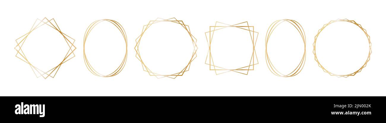 Geometric abstract frame set icons Stock Vector Image & Art - Alamy