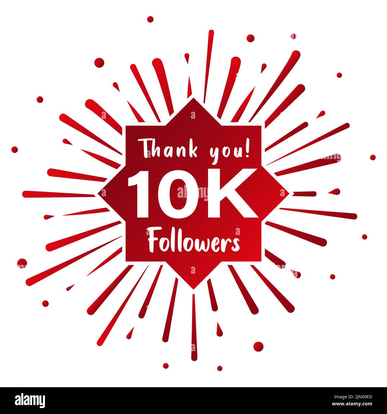 Thank You 10 000 Followers Social Media Concept 10k Followers