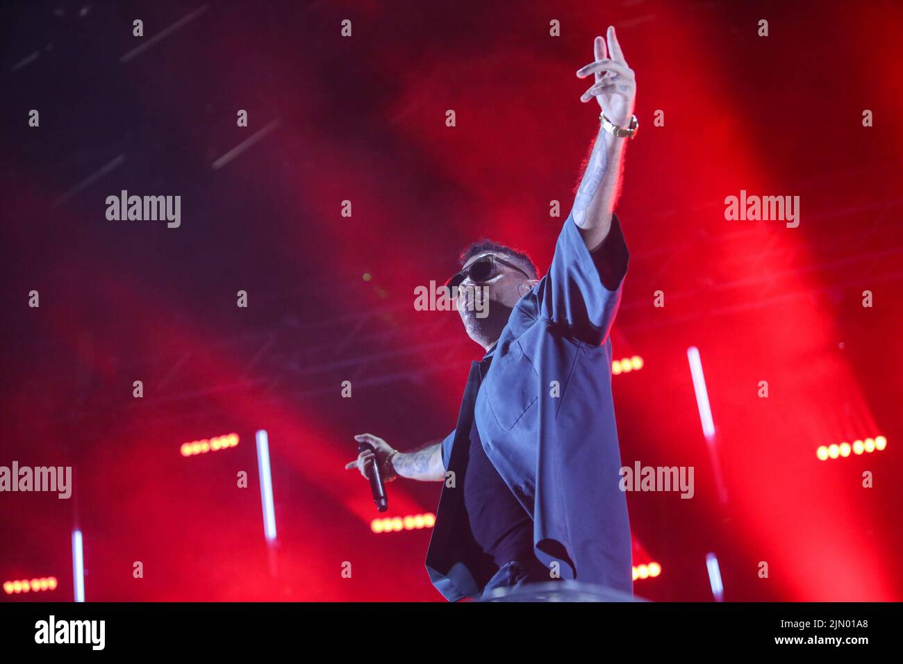 Porto Turistico, Pescara, Italy, August 07, 2022, Italian rapper ...