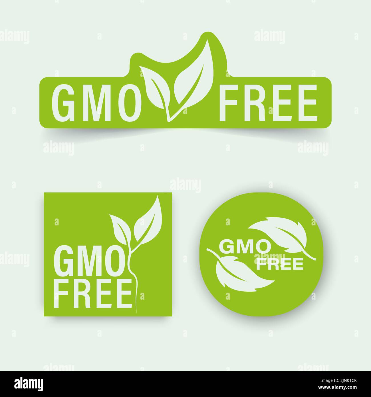 Gmo free labels set hi-res stock photography and images - Alamy