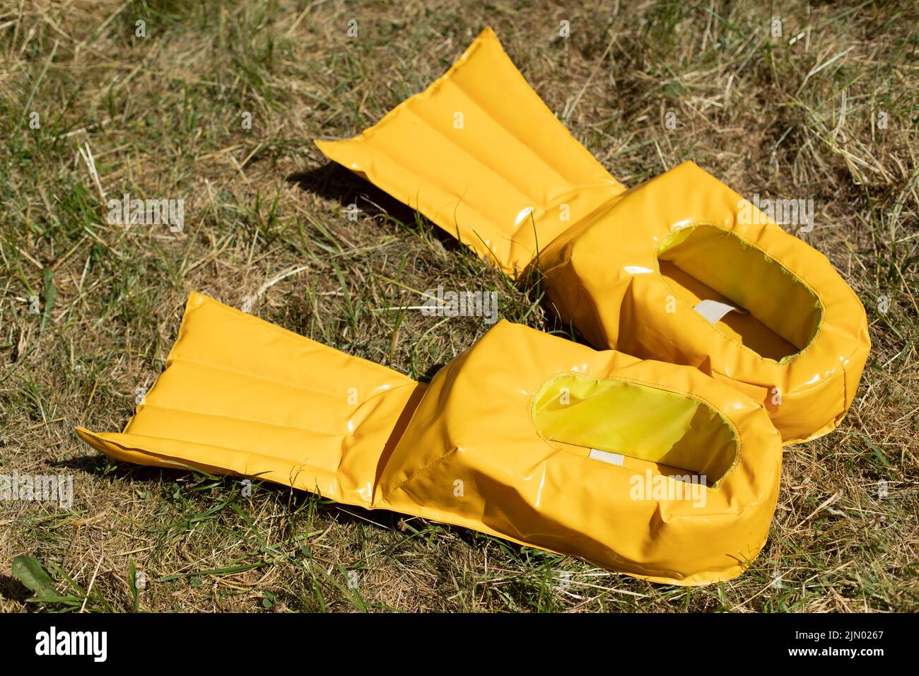 Fun boots to play with. Sports equipment for relay. Items for fun ...