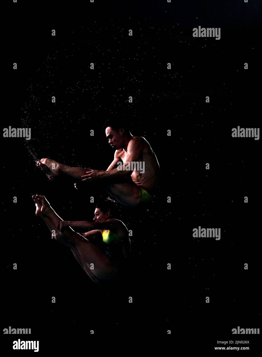 Australia's Shixin Li and Maddison Keeney during the Mixed Synchronised ...