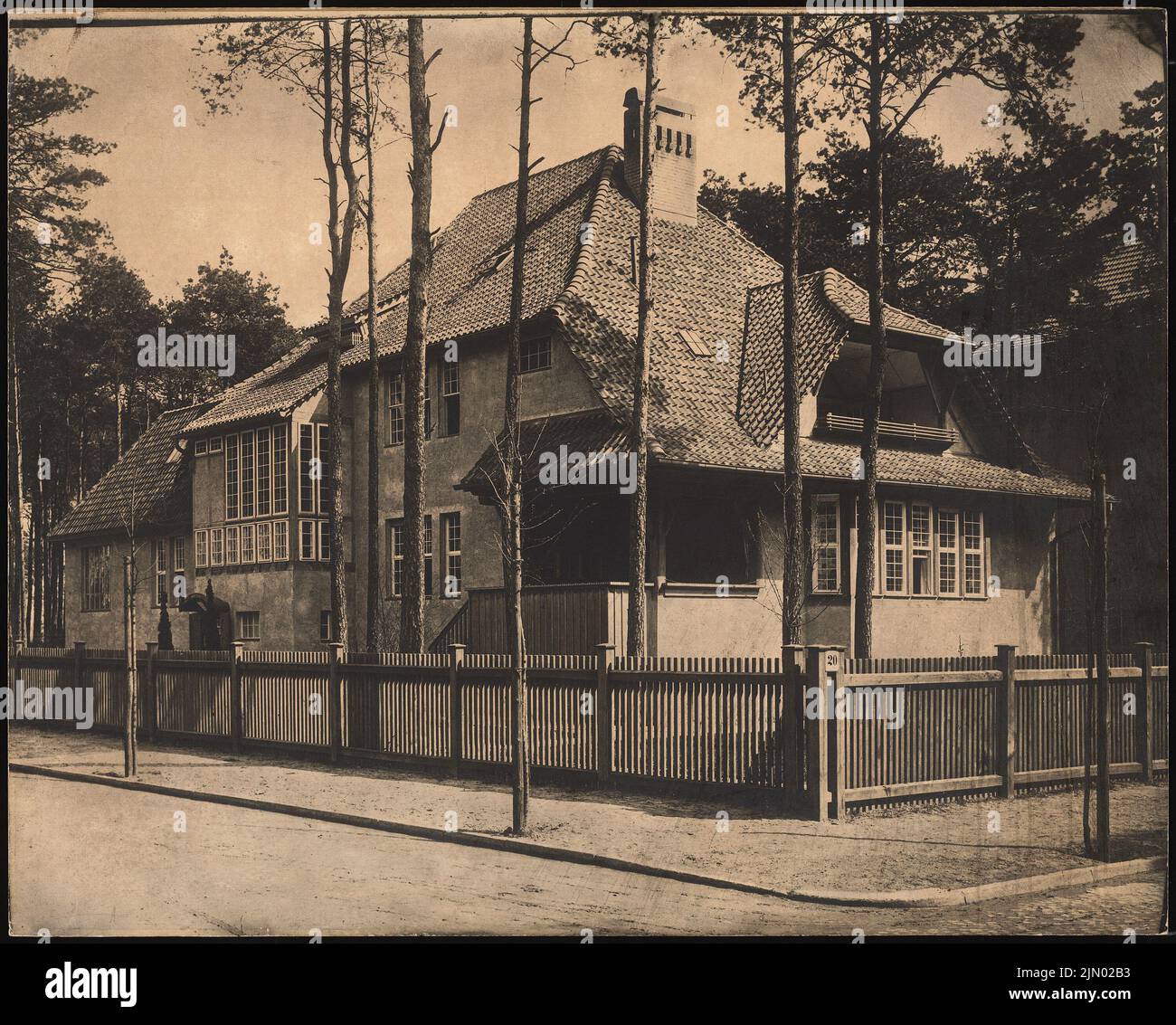Gruber Hans (1885-1914), Haus Ernst Weik in Berlin-Wilmersdorf (1913 ...