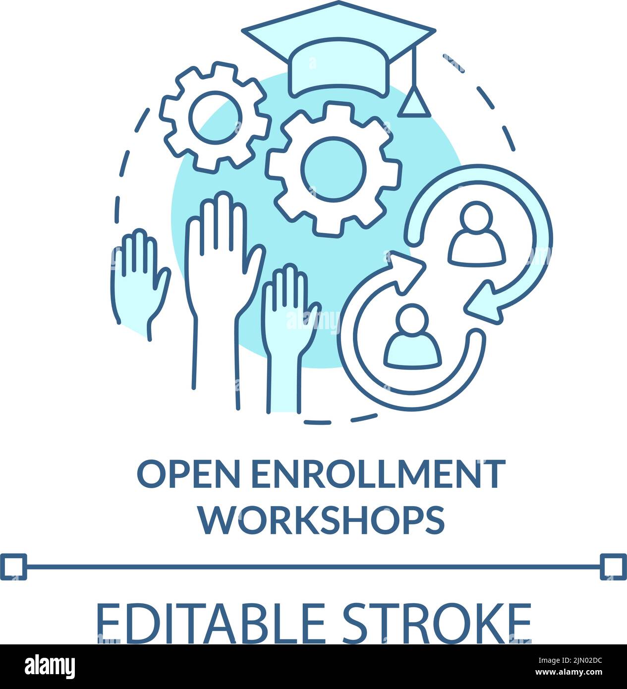 Open enrollment blue hi-res stock photography and images - Alamy