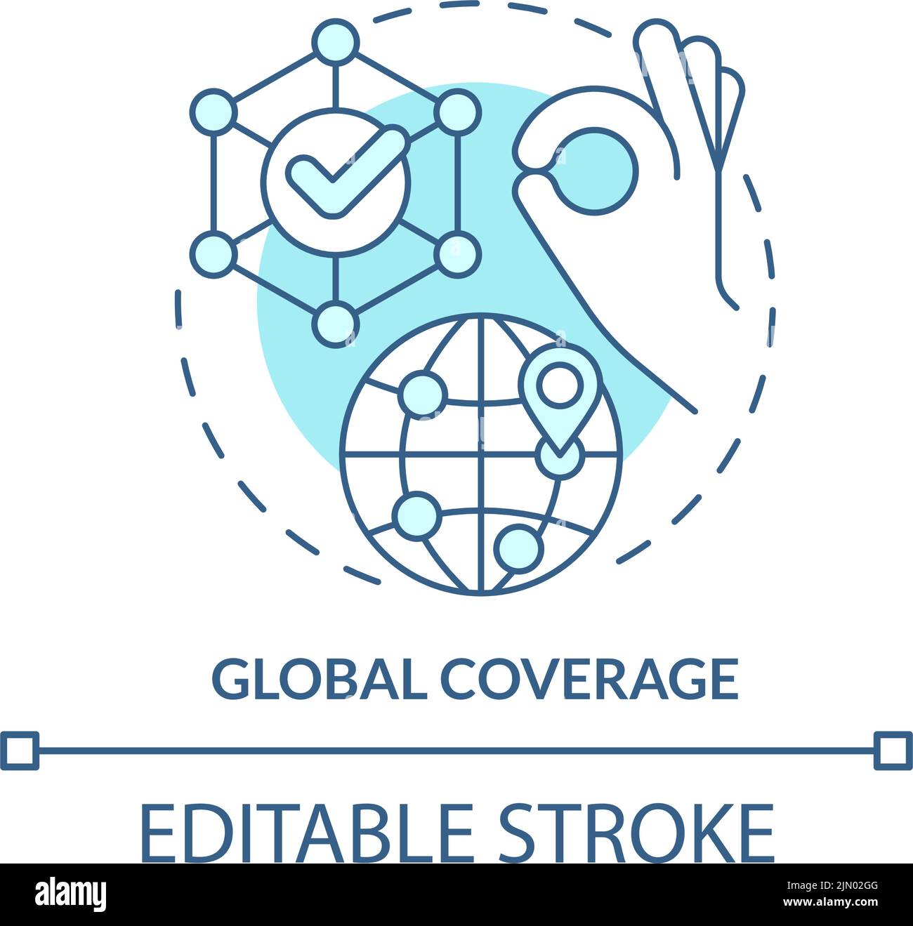 Global coverage Cut Out Stock Images & Pictures - Alamy