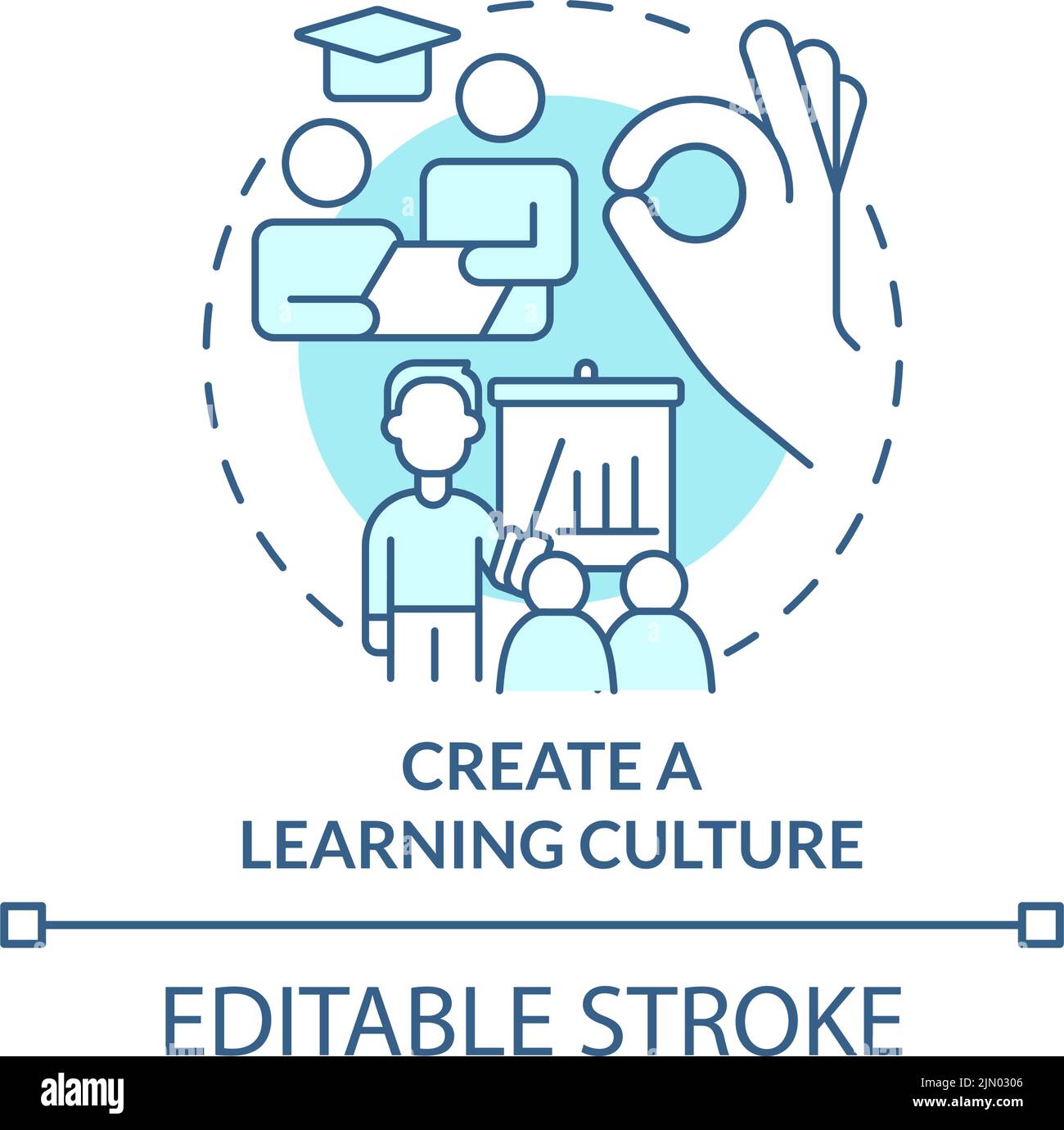 Create learning culture turquoise concept icon Stock Vector Image & Art ... Create learning culture turquoise concept icon Stock Vector Image & Art ...