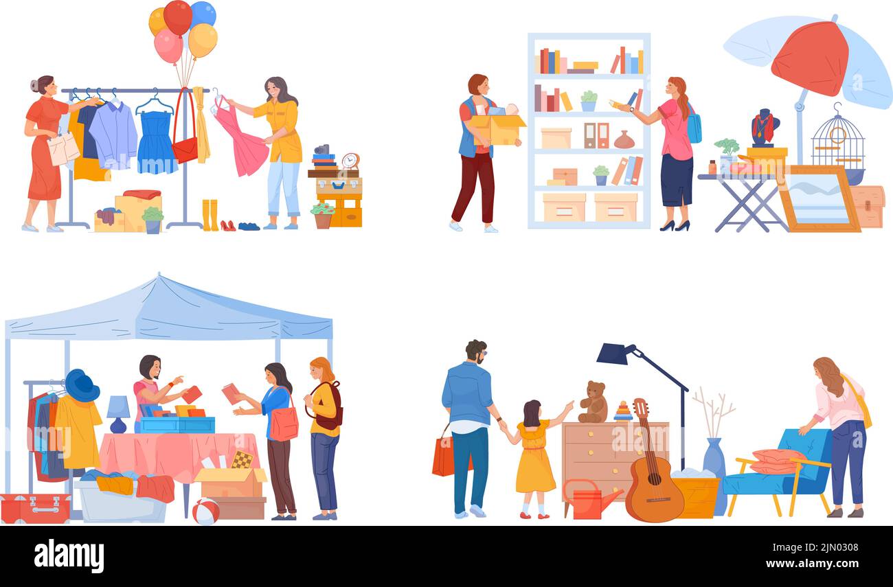 Old style marketplace Cut Out Stock Images & Pictures - Alamy