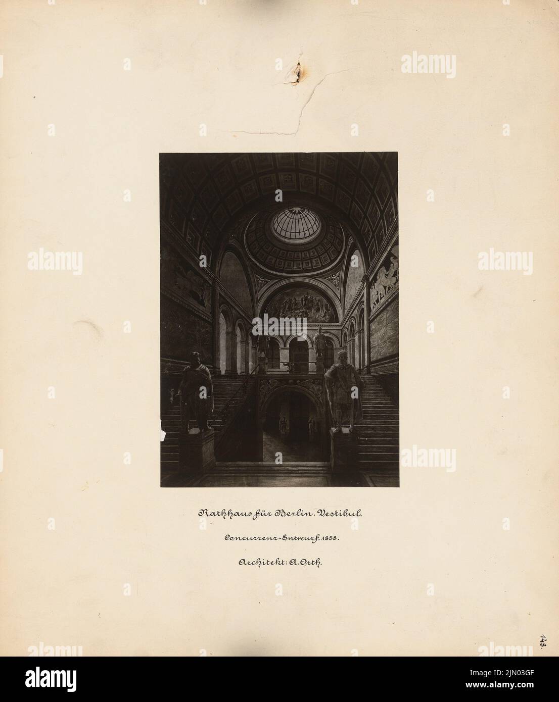 Orth August (1828-1901), Berlin town hall (Rotes Rathaus) (1858 ...