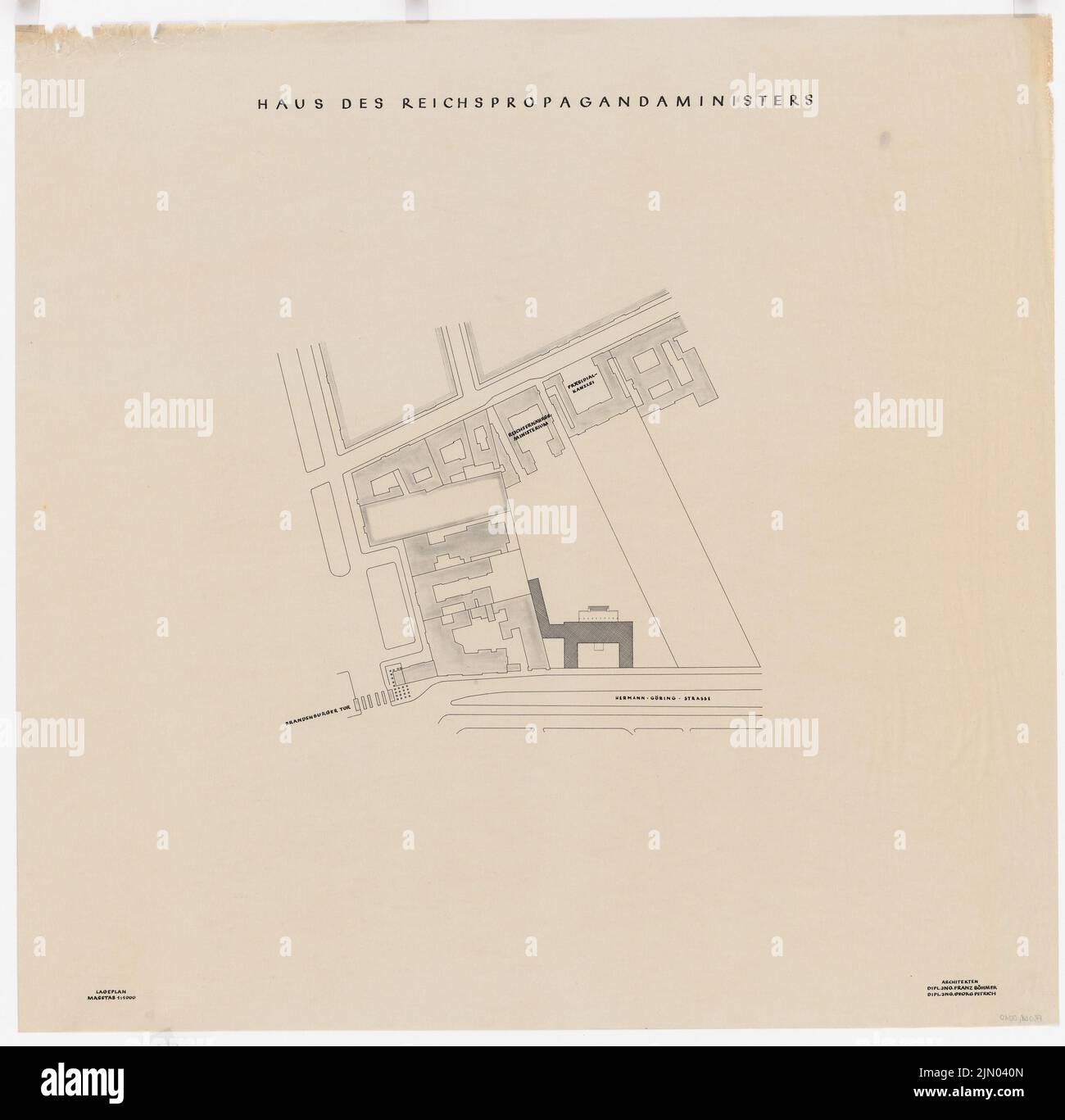 Haus des reichspropagandaministers joseph gobbels in berlin mit hi-res ...