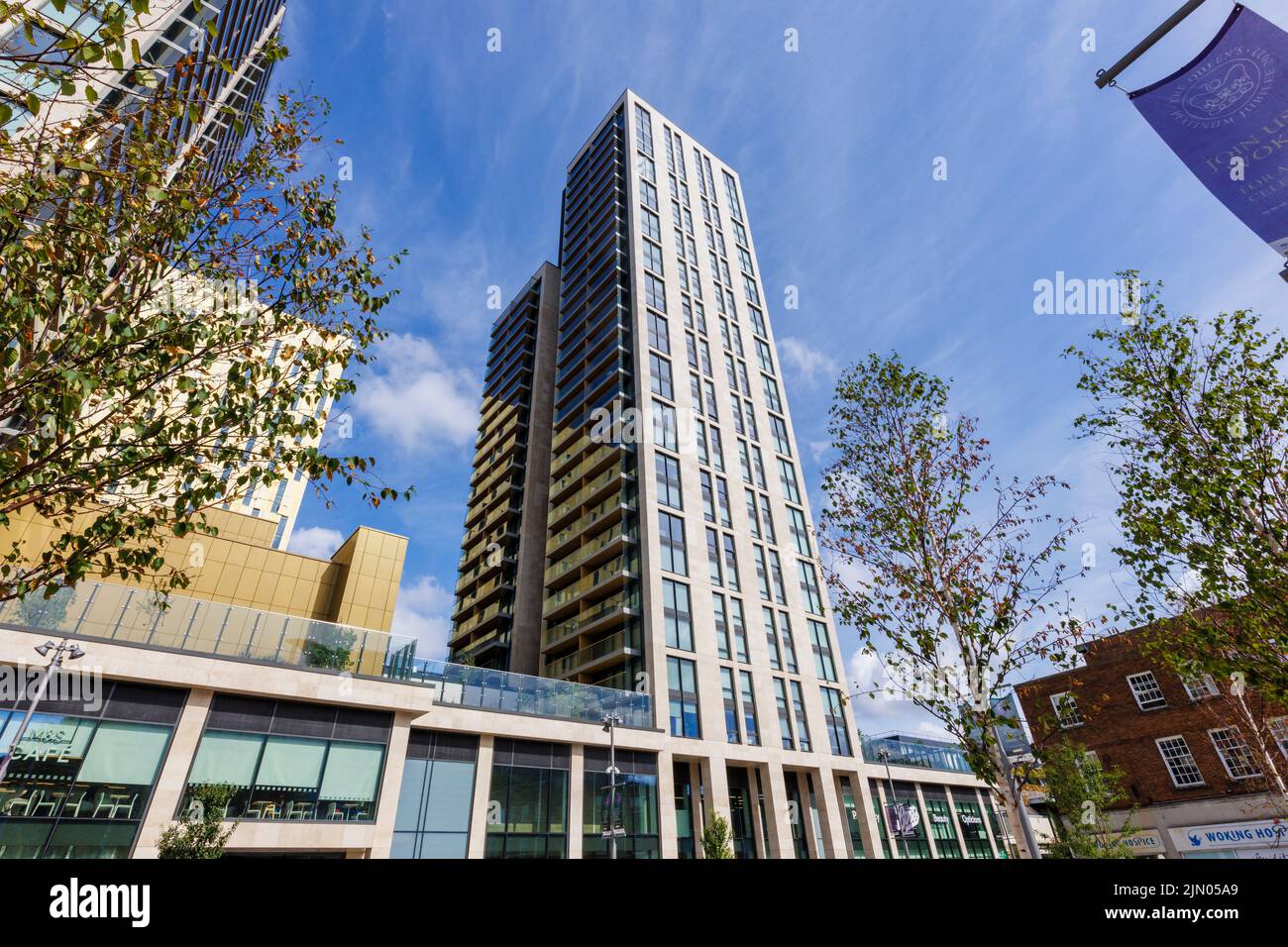 View of town centre towers of the new recently completed Victoria ...