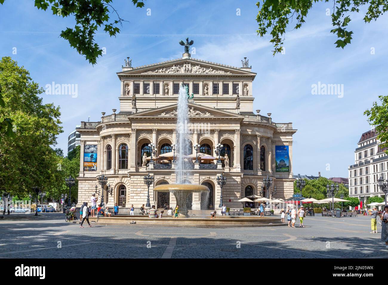 Frankfurt, Germany - August 2, 2022: The Alte Oper on Opernplatz in ...
