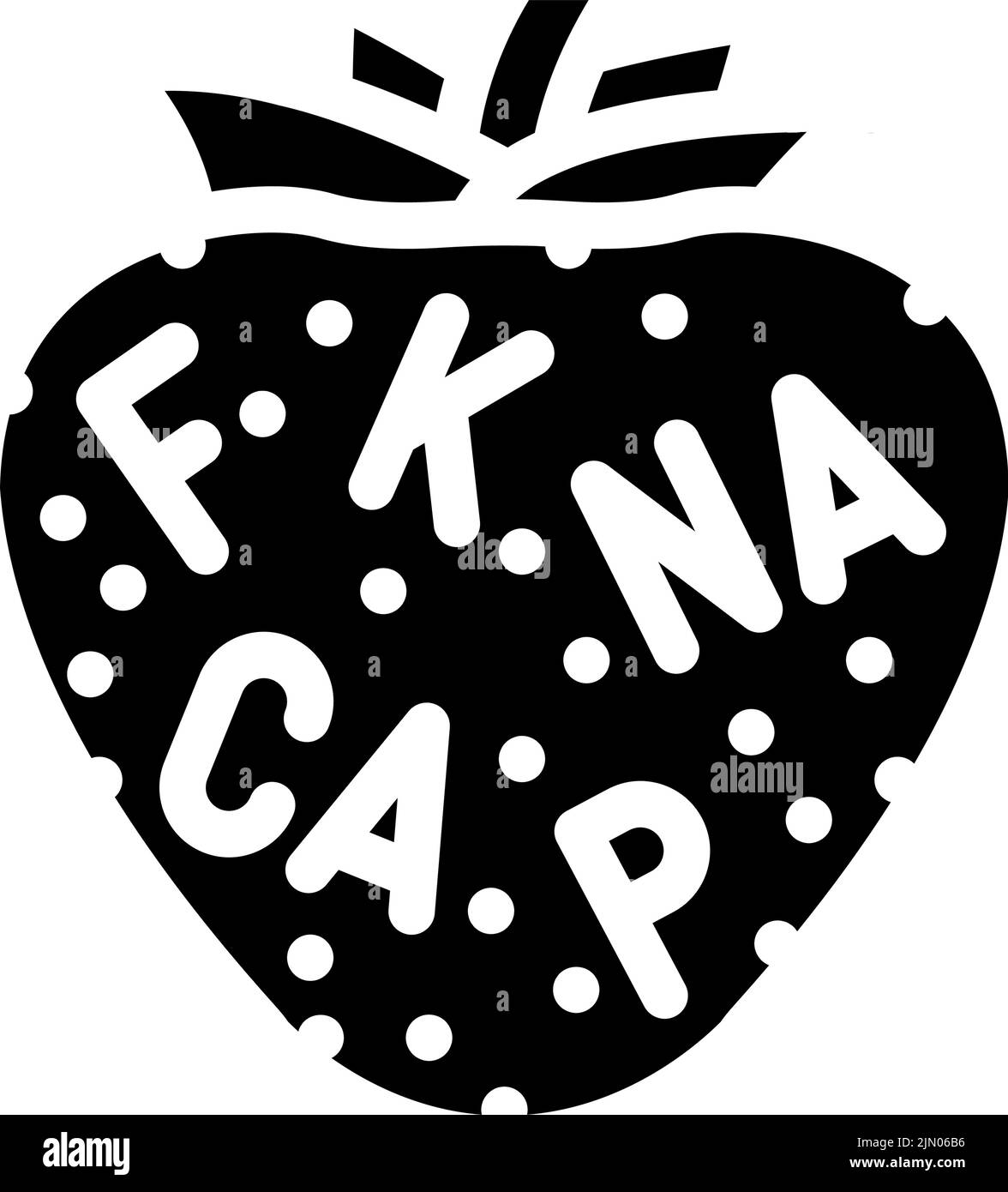 vitamin strawberries glyph icon vector illustration Stock Vector Image ...