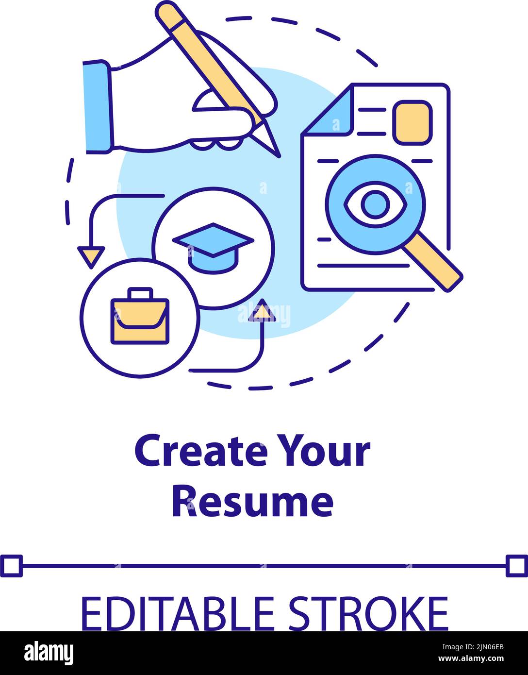 Create your resume concept icon Stock Vector Image & Art - Alamy Create your resume concept icon Stock Vector Image & Art - Alamy