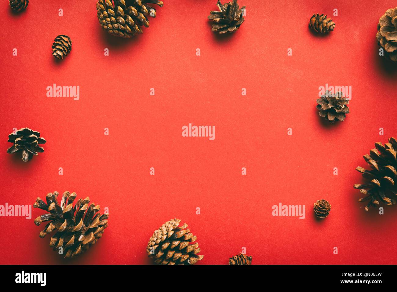 minimal creative cone frame arrangement pattern on colored background ...