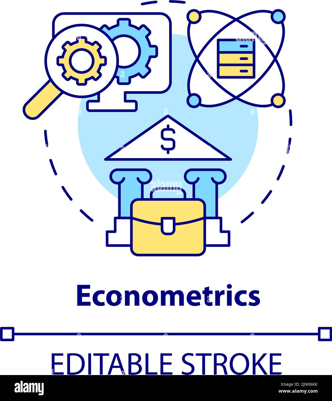 Econometrics concept icon Stock Vector Image & Art - Alamy