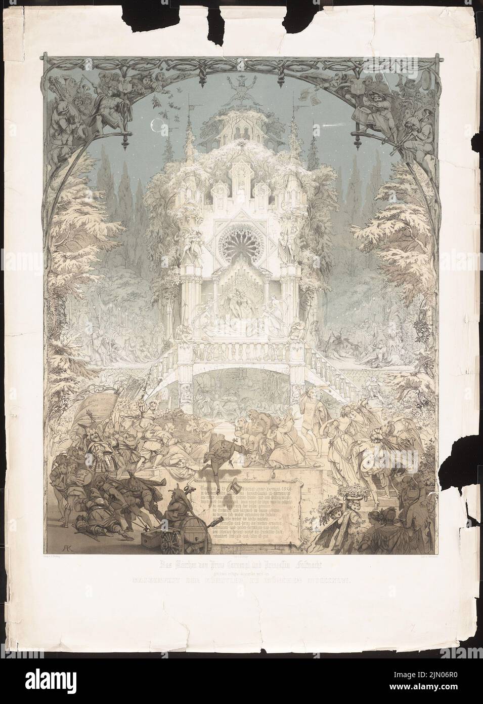 Kreling August von (1819-1876), the fairy tale of Prince Carnaval and ...