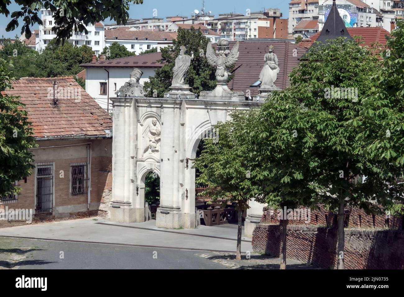 Alba Iulia citadel gate Stock Photo - Alamy
