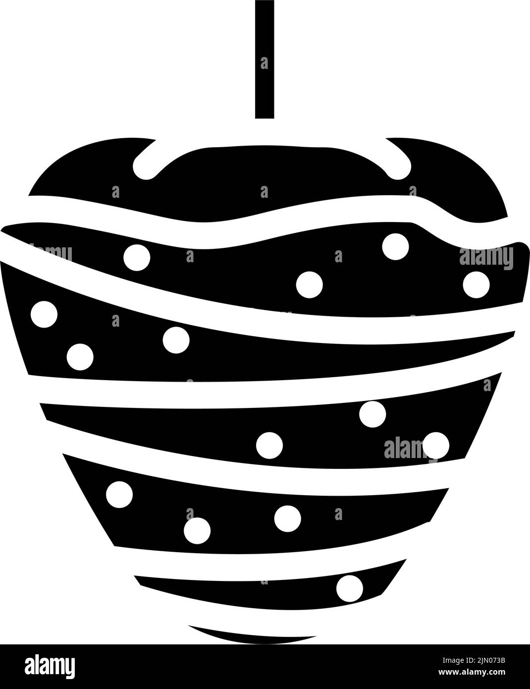 chocolate strawberries glyph icon vector illustration Stock Vector ...