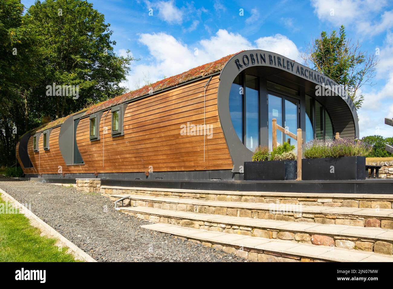 Robin Birley archeology centre building at vindolanda historic roman ...