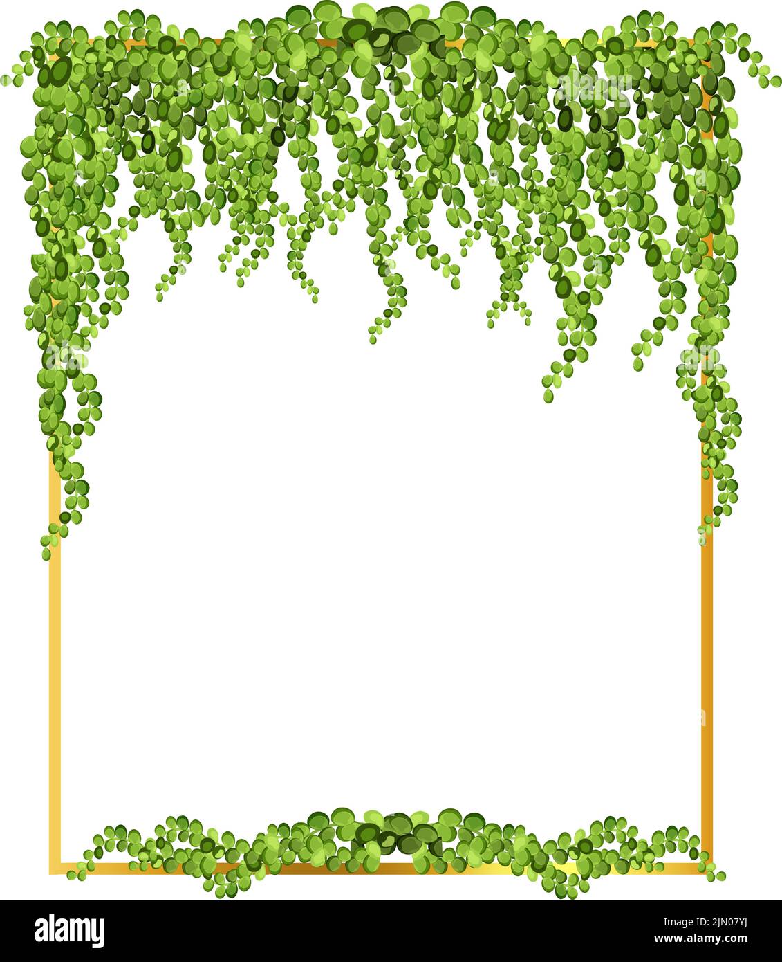 Abstract invitation design with leaves, tvigs and geometric frame ...