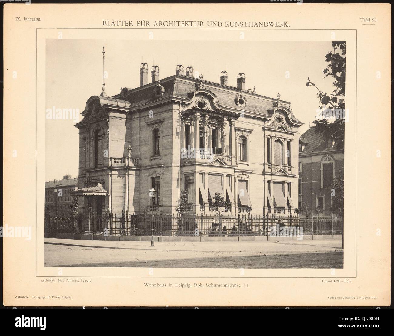 Pommer emil max 1847 1915 villa karl tauchnitz strasse robert hi-res ...