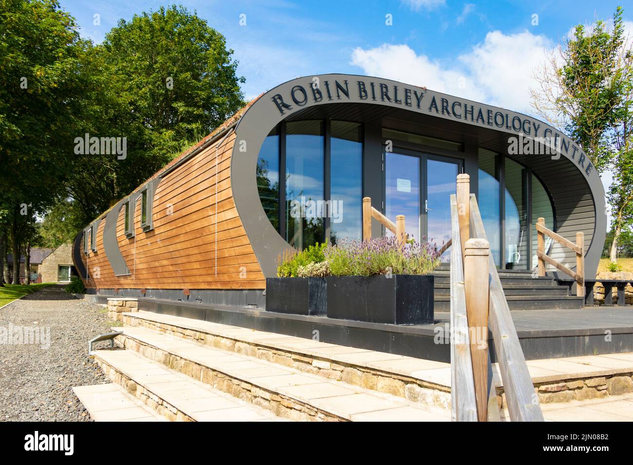 Robin Birley archeology centre building at vindolanda historic roman ...