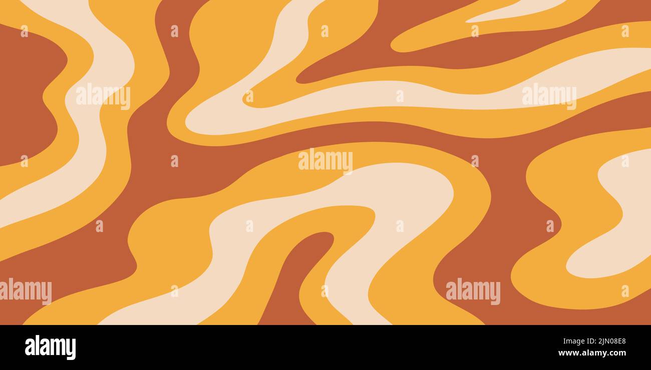 Retro 70s Abstract curve background vector illustration Stock Vector ...