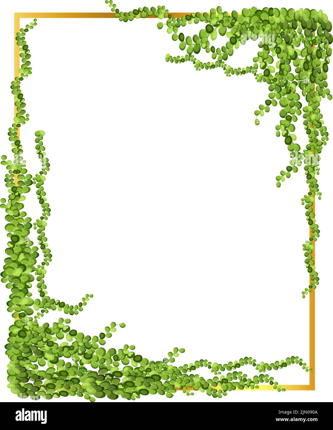 Abstract invitation design with leaves, tvigs and geometric frame ...