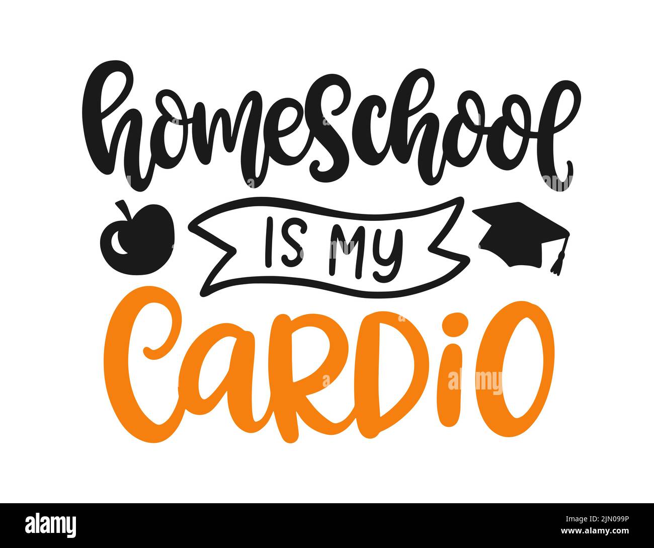 Home school concept modern calligraphy Stock Vector Image & Art - Alamy