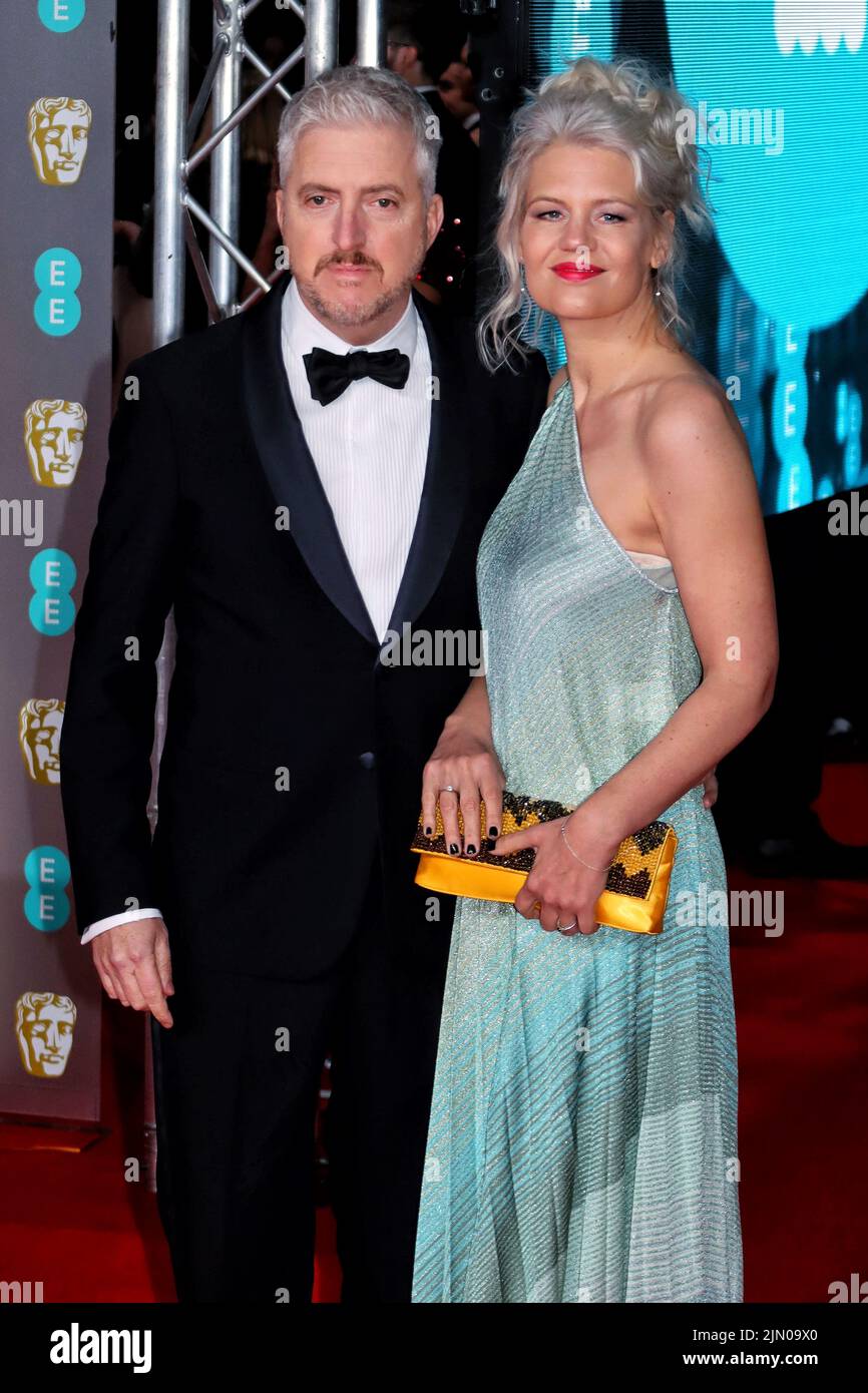 Anthony McCarten and Eva Maywald attending the BAFTA British Academy ...
