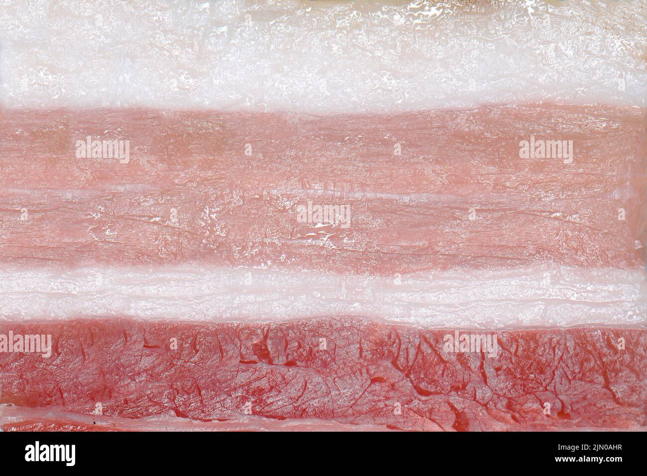 Smoked Bacon texture, full frame. Macro bacon background Stock Photo ...