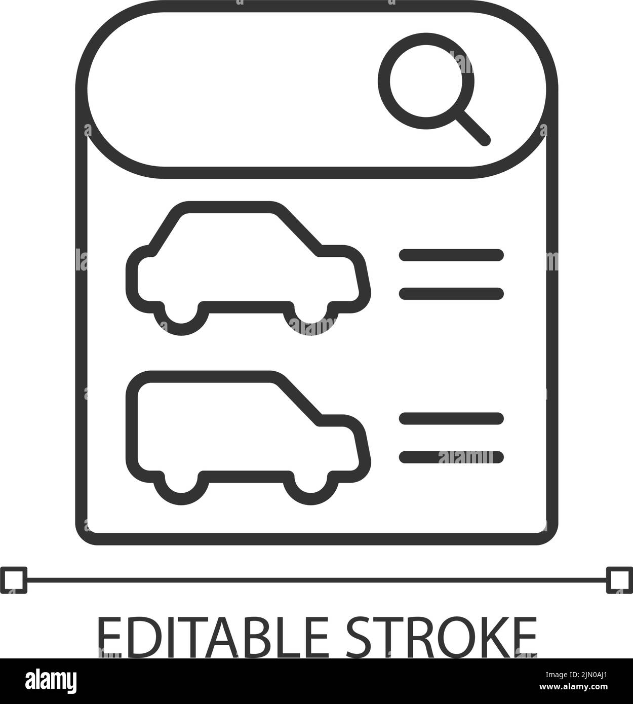 Automobile search linear car hi-res stock photography and images - Alamy