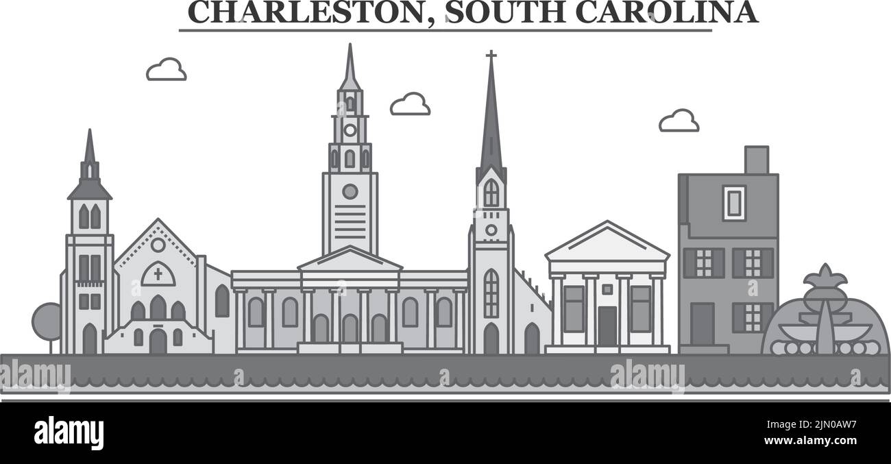 Charleston city view Stock Vector Images - Alamy