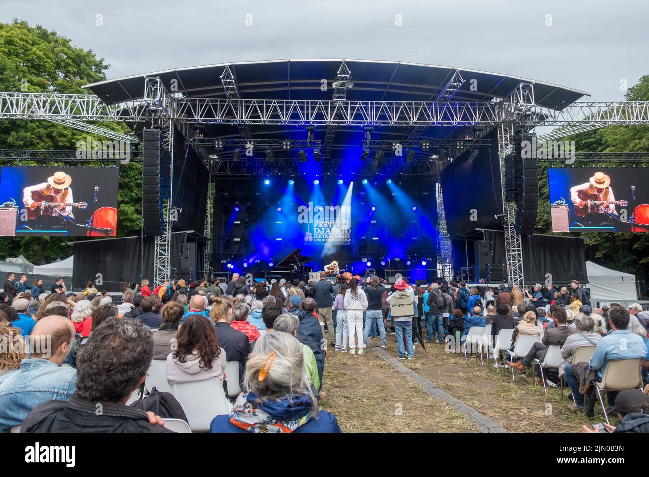 Main stage at Django Reinhardt Festival in Fontainebleau, France Stock ...