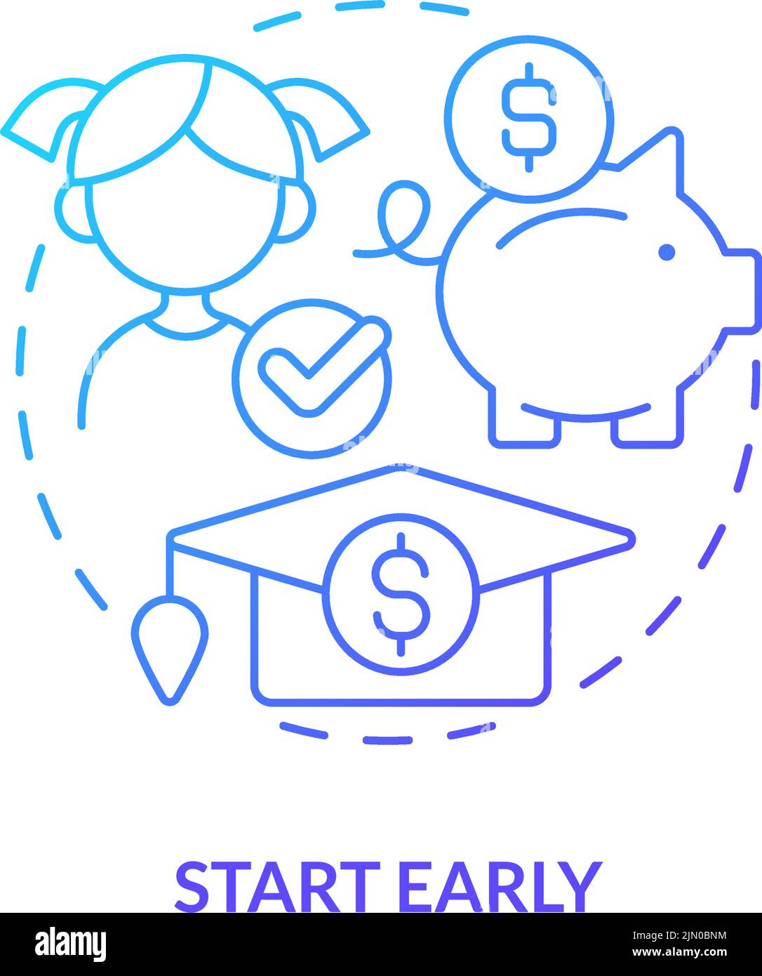 Start early Stock Vector Images - Alamy