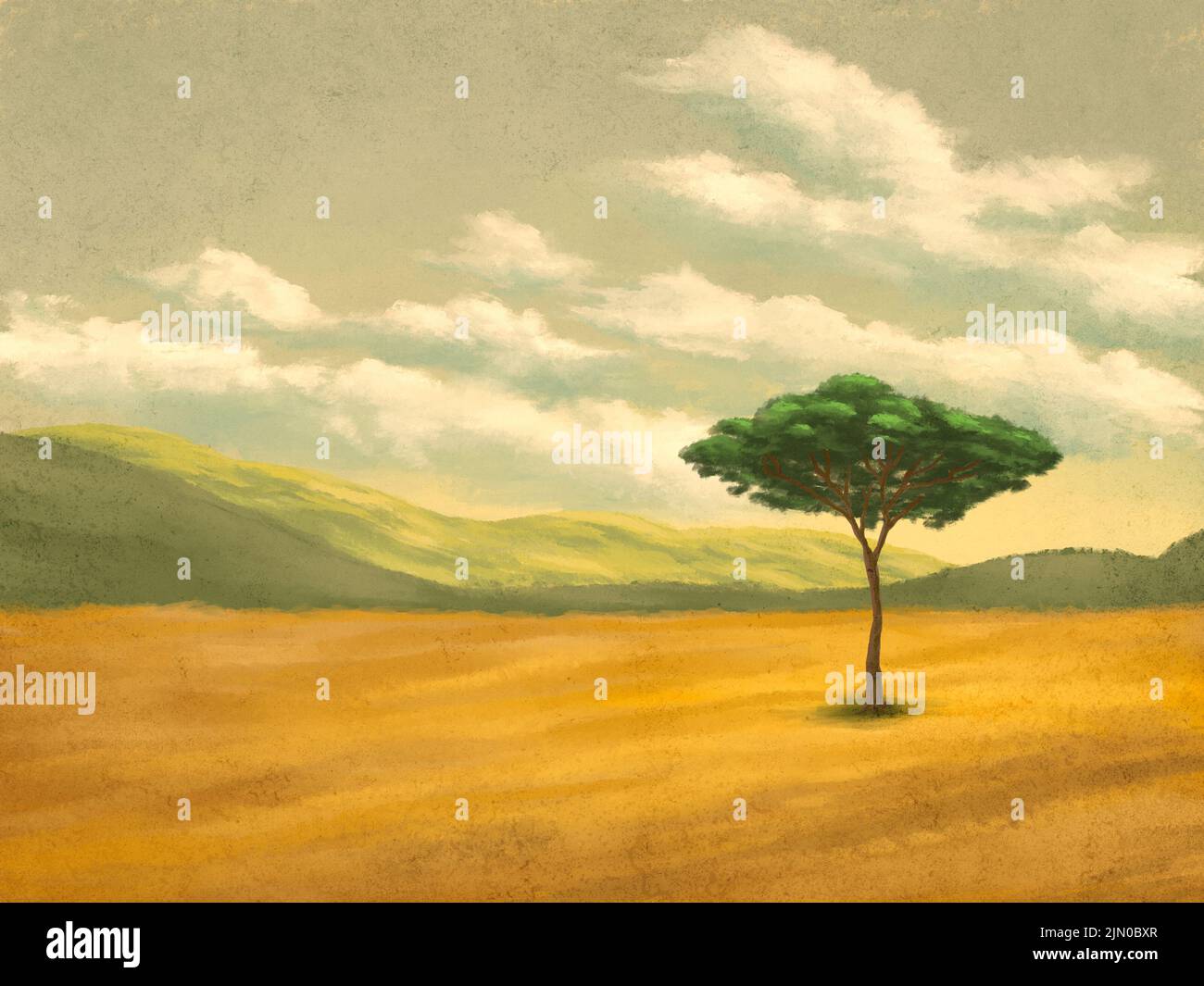 Simple abstract landscape painting hi-res stock photography and images ...