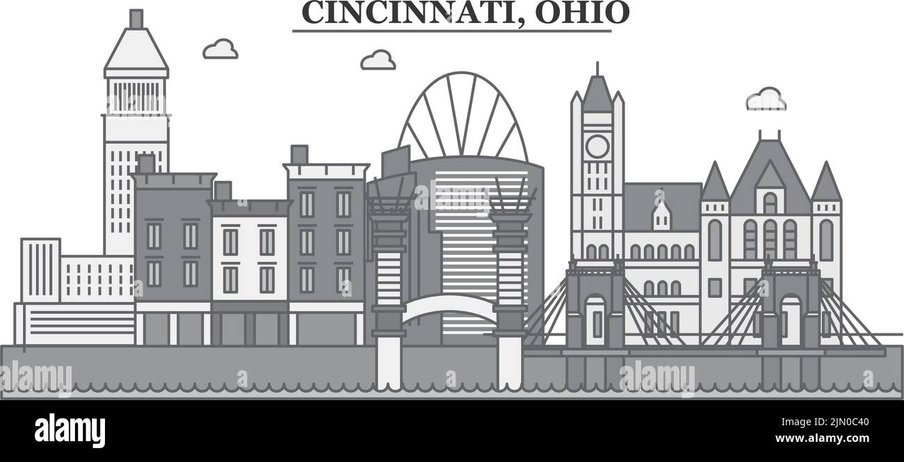 Cincinnati skyline Stock Vector Images - Alamy