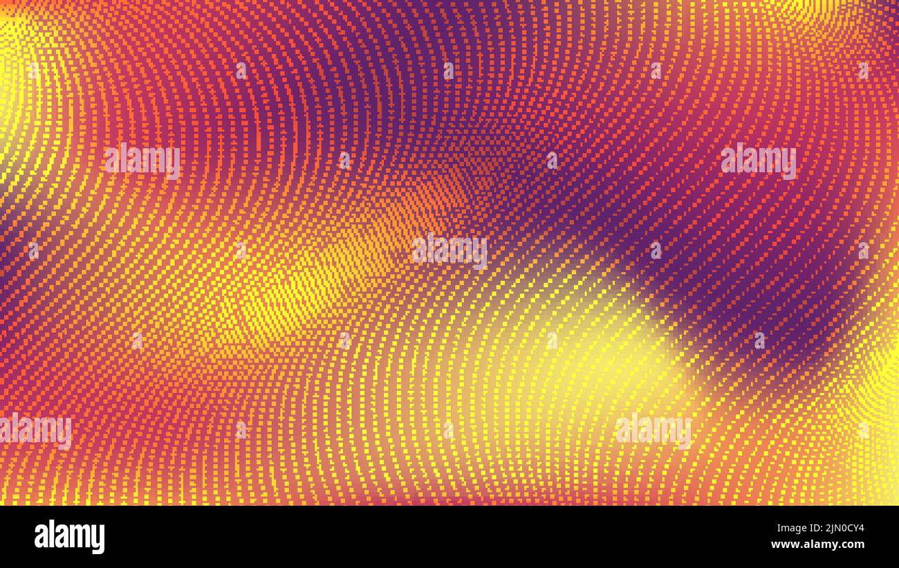 Abstract Liquid Background With Dots Wave Particles Pattern Texture 3d Grid Surface Technology