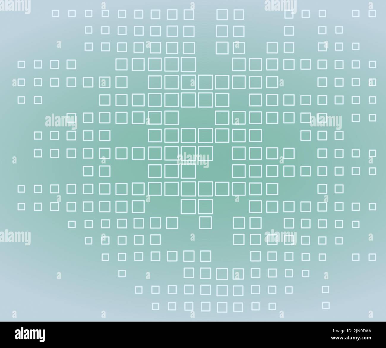 Green blurry abstract texture with squares cells. Background banner ...