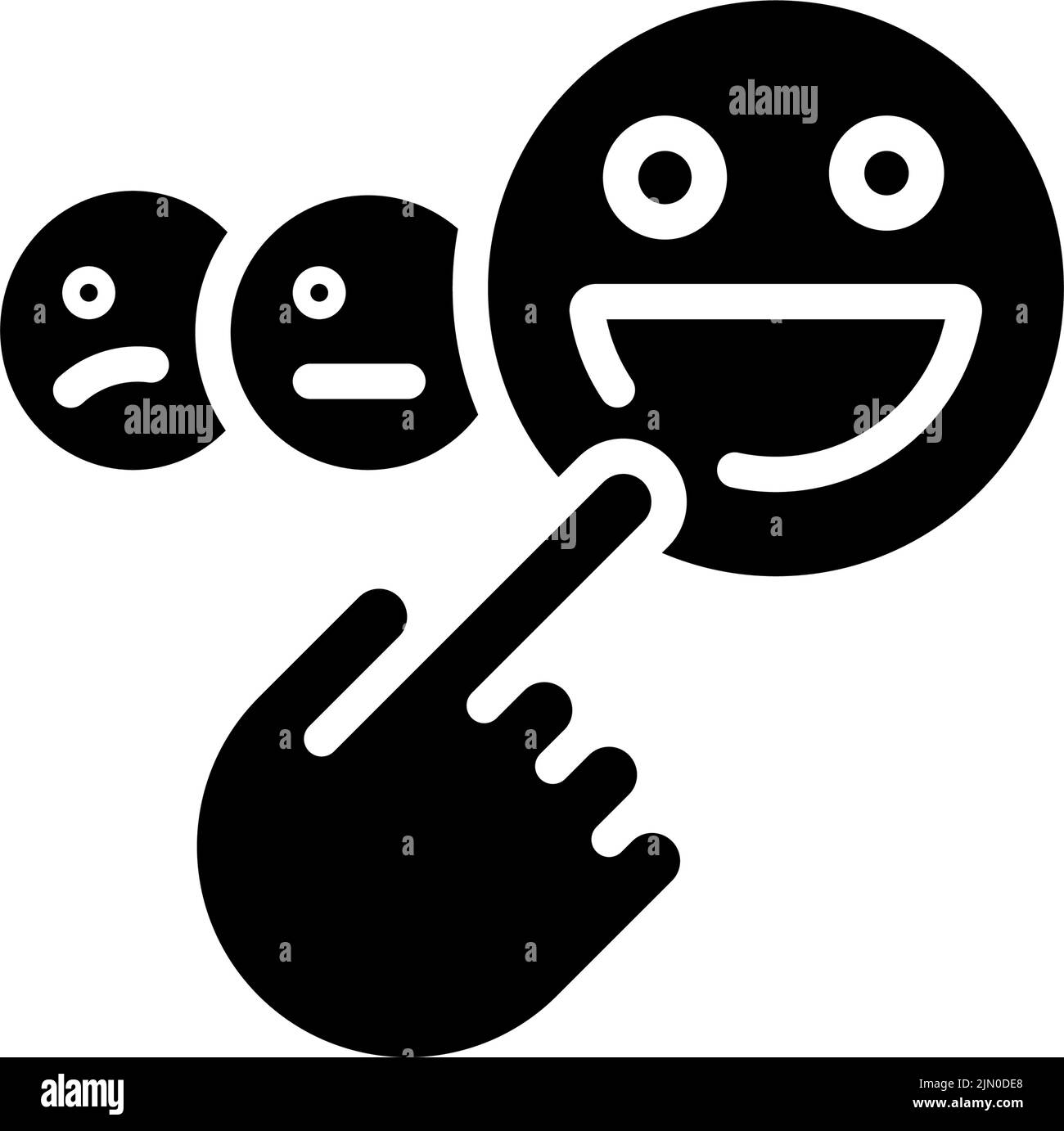 Positive feedback black glyph icon Stock Vector Image & Art - Alamy