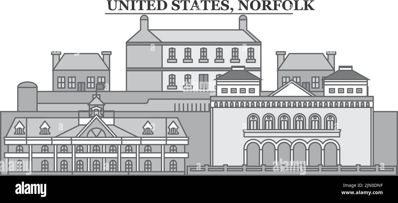 Map of norfolk virginia Stock Vector Images - Alamy