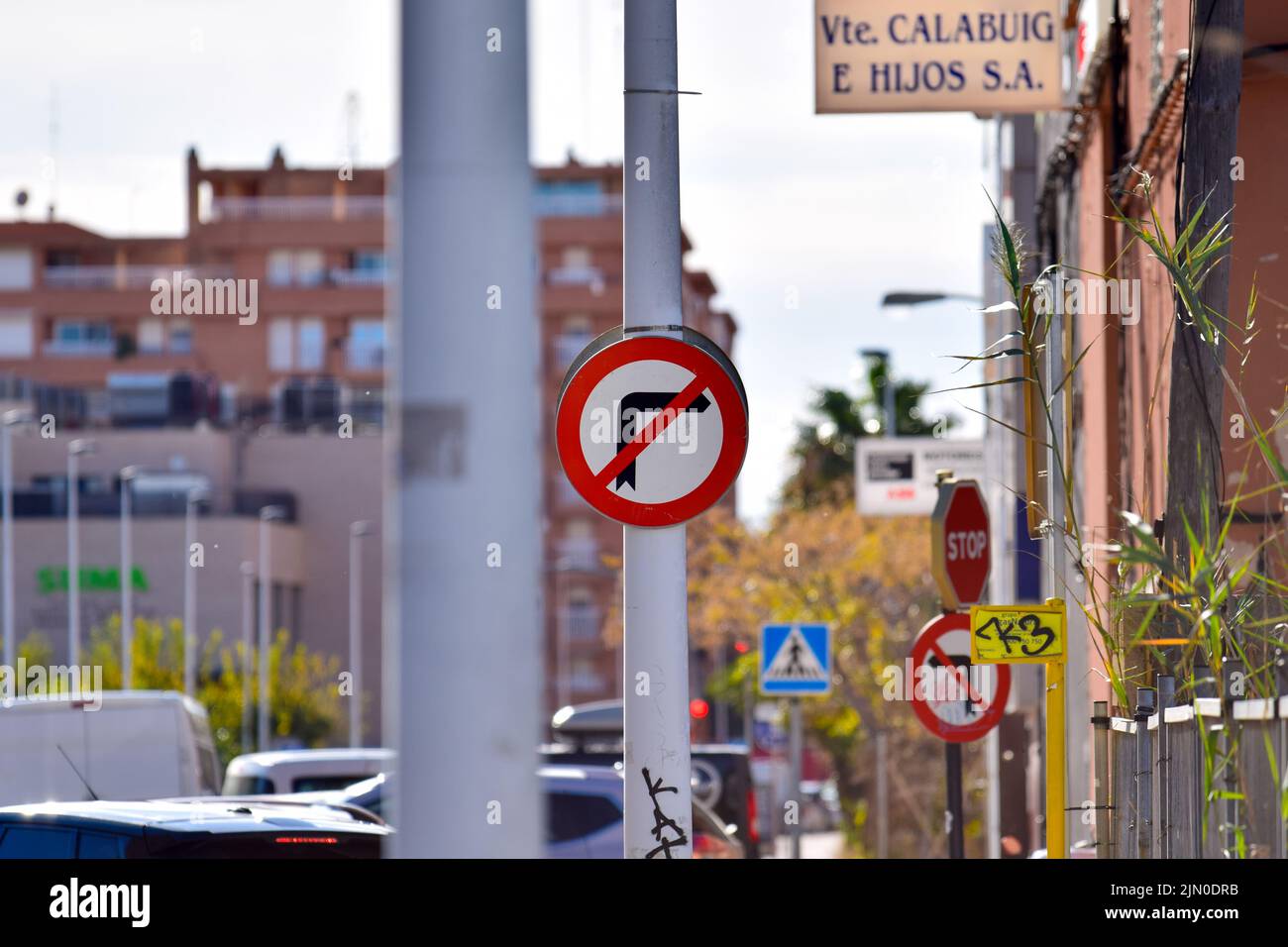 photo of the prohibition sign in spain Stock Photo - Alamy