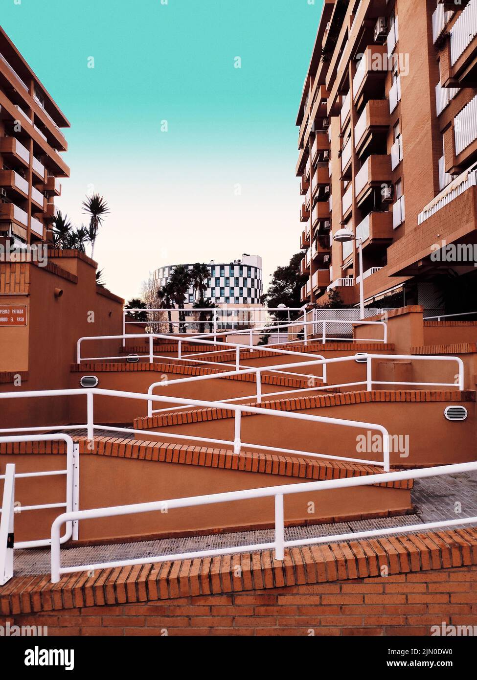 photo of the disabled access ramp in Valencia, Spain Stock Photo - Alamy